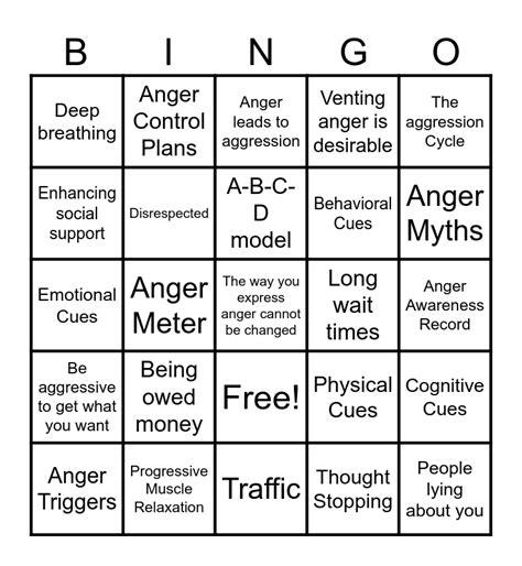 Rrs Samhsa Ch 6 Review Bingo Card