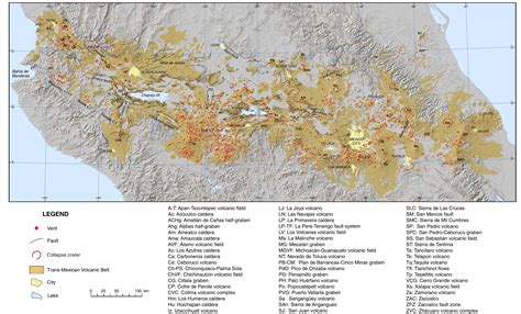 Tectonic And Volcanic Structures Of The Trans Mexican
