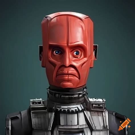 Kryten Reimagined As A Metal Protocol Droid In A Star Wars Setting On