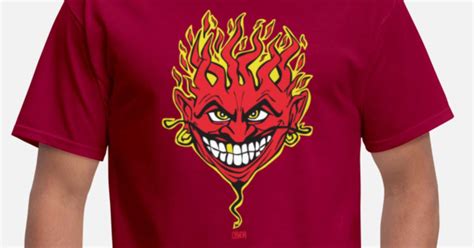 Devil Fireball Mens T Shirt Spreadshirt