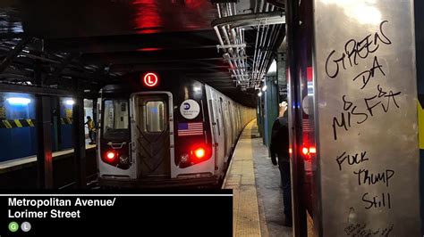 G L Train Action W Nis R160 Action Metropolitan Av Lorimer St