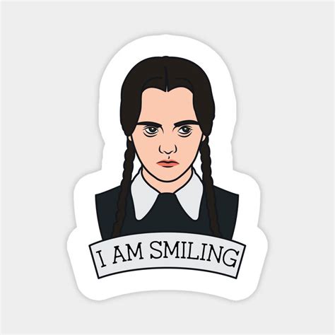 Wednesday Addams I Am Smiling By Inkpopco Wednesday Addams Funny