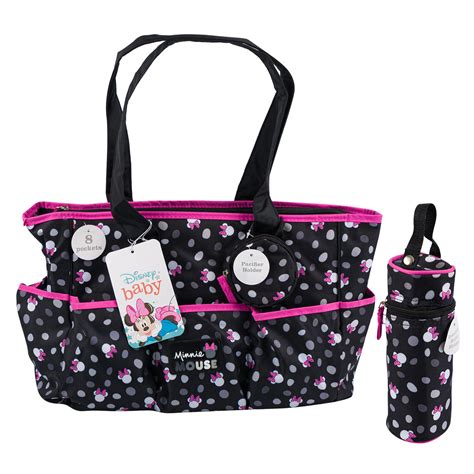 Wholesale Minnie Mouse 4pc Diaper Bag Multicolor