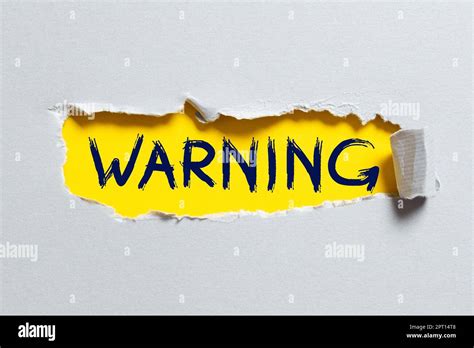text caption presenting warning concept meaning statement or event