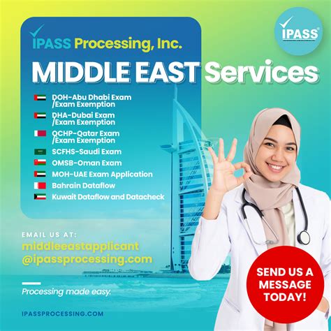 𝐀𝐭𝐭𝐞𝐧𝐭𝐢𝐨𝐧 𝐚𝐬𝐩𝐢𝐫𝐢𝐧𝐠 𝐦𝐞𝐝𝐢𝐜𝐚𝐥 𝐩𝐫𝐨𝐟𝐞𝐬𝐬𝐢𝐨𝐧𝐚𝐥𝐬 𝐝𝐫𝐞𝐚𝐦𝐢𝐧𝐠 𝐨𝐟 𝐚 𝐜𝐚𝐫𝐞𝐞𝐫 𝐢𝐧 𝐭𝐡𝐞 𝐌𝐢𝐝𝐝𝐥𝐞 𝐄𝐚𝐬𝐭 Ipass Processing