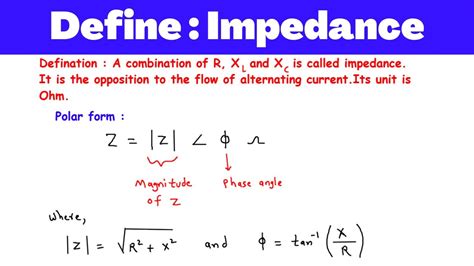 Define Impedance Youtube