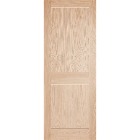 Milette 26 Inch X 80 Inch Natural 1 Panel Solid Wood White Oak Shaker