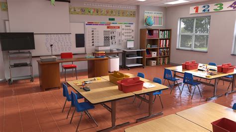 Fg Elementary Classroom Daz 3d