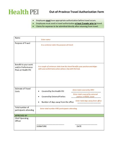 Fillable Online Fmstravel Authorization Ta And Professional Growth Pg