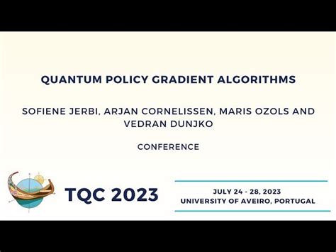 Free Video Quantum Policy Gradient Algorithms For Reinforcement Learning From Squid Schools