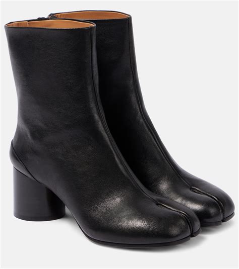 Ankle Boots Tabi 60 Aus Leder In Schwarz Maison Margiela Mytheresa