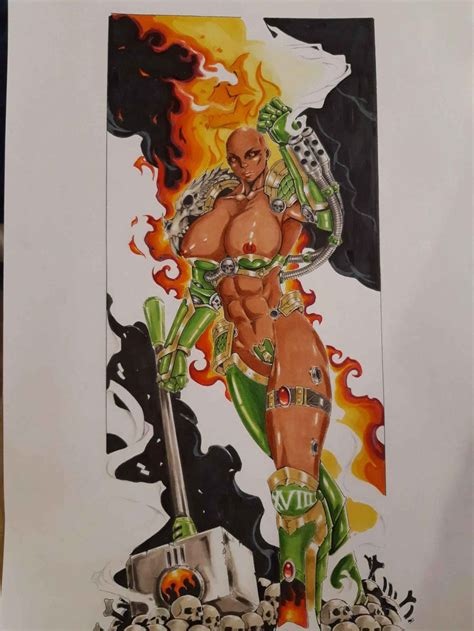 rule 34 1girls aurion artist female imperium of man muscles