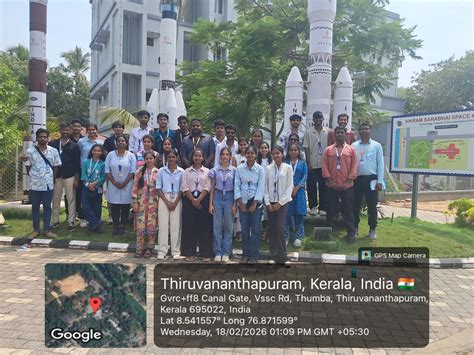 Industry Visit To Vikram Sarabhai Space Centre Vssc Thumba