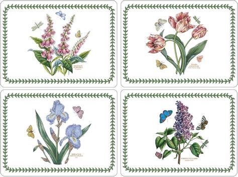Pimpernel Botanic Garden Placemats Set Of 4 Home And Kitchen
