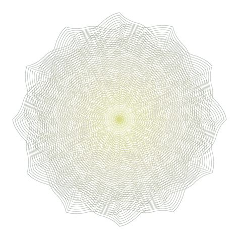 Guilloche Rosette Vector Decorative Rosette Elements For Diploma Or