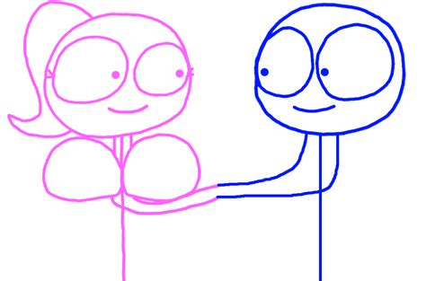 Pink And Blue Love By Zairiq 123 On Deviantart