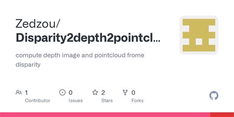 GitHub Zedzou Disparity Depth Pointcloud Compute Depth Image And Pointcloud Frome Disparity