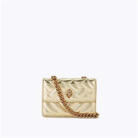 Micro Kensington Shiny Gold Micro Bag By Kurt Geiger London