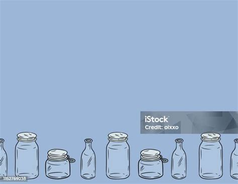 더 적은 플라스틱 유리 항아리 완벽 한 패턴을 사용 합니다 편지 템플릿입니다 생태 및 제로 폐기물 그린 리빙 이동 0명에 대한 스톡 벡터 아트 및 기타 이미지 Istock