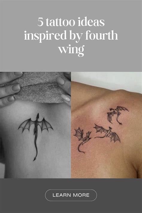5 Tattoo Ideas Inspired By Fourth Wing Rebecca Yarros Bookish