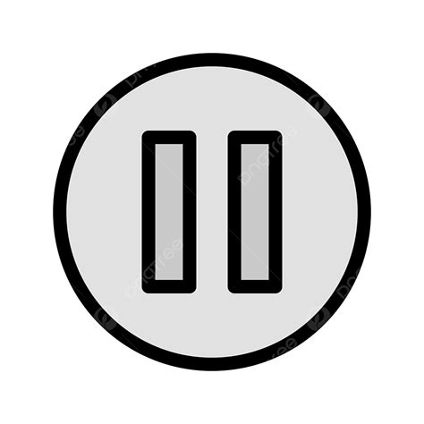 Pausa Vector ícone Png Fundo Base Basic Ui Imagem Png E Vetor Para
