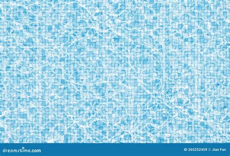 Water Surface With Caustic Phenomenon 3d Rendering Stock Illustration