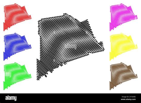 Middlesex County Canada Ontario Province North America Map Vector