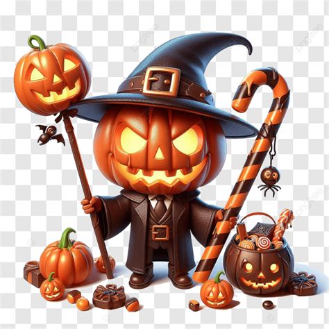 사탕과 호박 머리 할로윈 문자 호박 머리 캐릭터 할로윈 사탕 할로윈 장식 Png 일러스트 및 이미지 에 대한 무료 다운로드 Pngtree