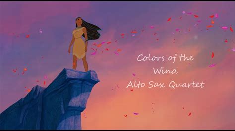 Colors Of The Wind Pocahontas Alto Sax Quartet Cover And Sheet