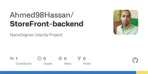 Github Ahmed Hassan Storefront Backend Nanodegree Udacity Project