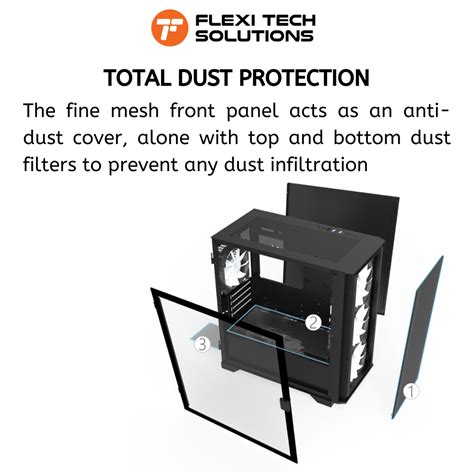 Montech Air 100 Argb Matx Case Black White Pc Desktop Casing Flexi Tech