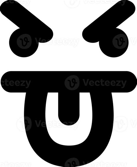 Mean Face Sticking Out Tongue Icon 40827621 Png