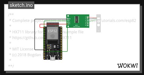 ESP Load Cell Wokwi ESP STM Arduino Simulator