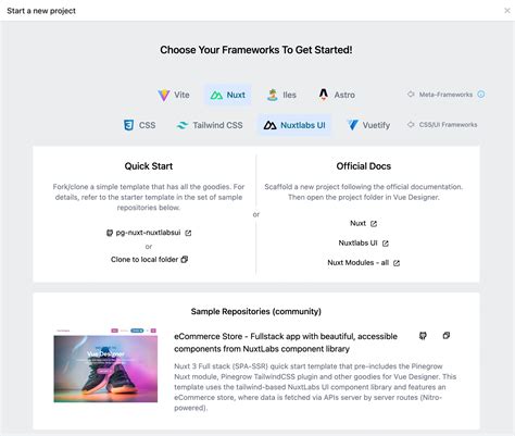 vue designer vitepress astro and more… pinegrow web editor
