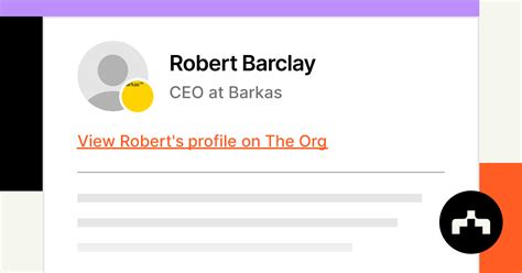Robert Barclay Ceo At Barkas The Org