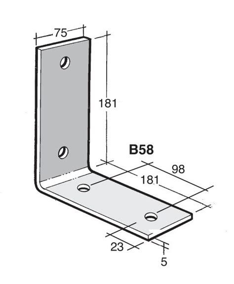 Bowmac Bracket B58 Angle Gfc Fasteners And Construction Products