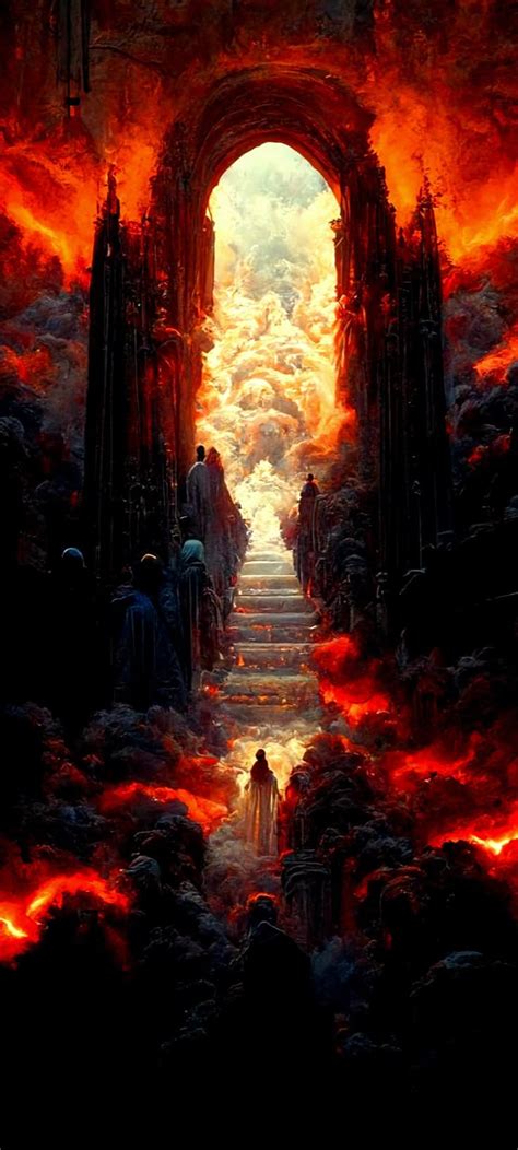 Heaven Or Hell Heaven Art Fantasy Landscape Afterlife Art