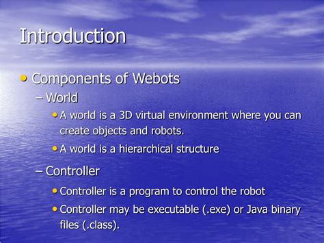 ppt introduction to webots powerpoint presentation free download