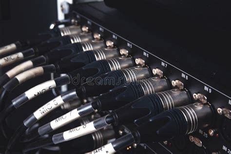 Xlr Jack To The Preamp Input Stock Image Image Of Microphone Layout