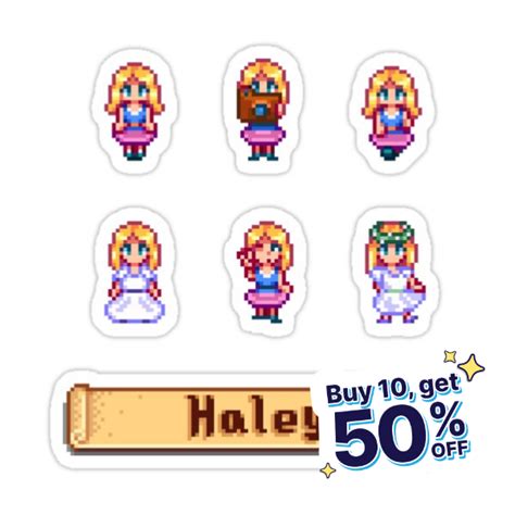Stardew Valley Sprites Haley Sticker For Sale By Kathdvd Stardew