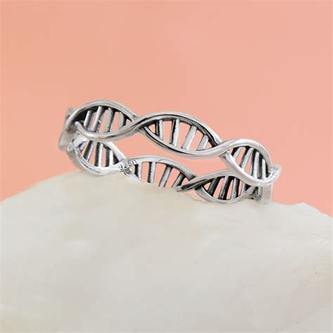 Sterling Silver Dna Ring