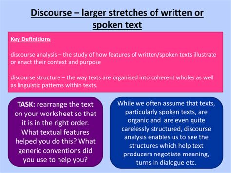 Discourse Analysis Structure And Narratives