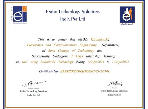 Kiruthika M On Linkedin Lorawan Iiot Enthutechnolgysolution