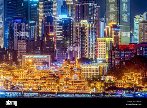 Chongqing Skyline At Night