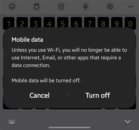 Mobile Data Confirmation Samsung Members