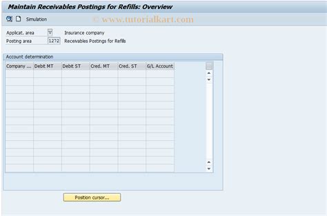 FQ SAP Tcode FI CA Prepaid Balance Contr Account