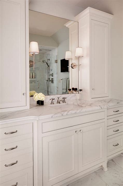 Bathroom Cabinet Ideas Bathroom Features His And Her Vanities With
