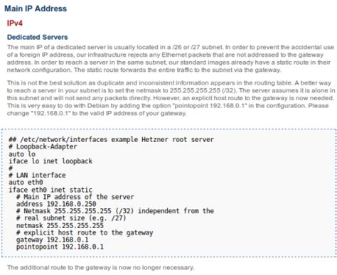 Hetzner Root Server Networking Configuration Blog Flo Cx