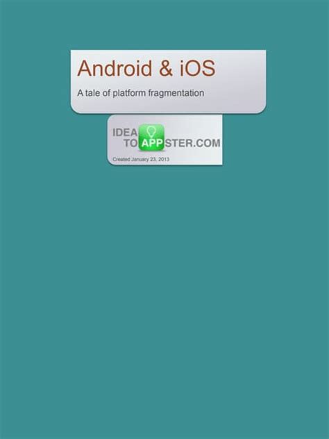 android and ios a tale of platform fragmentation infographic pptx