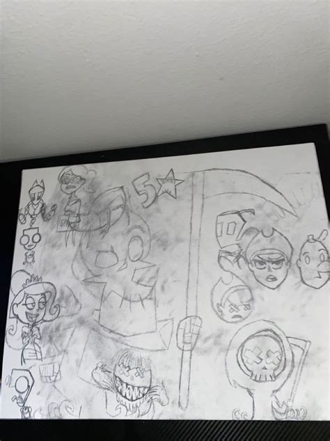 Billy And Mandy X Invader Zim Canvas Creative Art Canvas Art